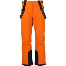 Skihose WHISTLER "Drizzle" Gr. 128, EURO-Größen, rot Kinder Hosen mit Hosenträgern und wasserfester Eigenschaft