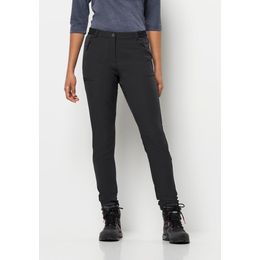 Softshellhose Jack Wolfskin "GEIGELSTEIN SLIM PANTS W" Gr. 34, Normalgrößen, schwarz (black) Damen Hosen