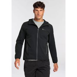 Softshelljacke Jack Wolfskin "RIVENTAL" Gr. L, schwarz (black, grey) Herren Jacken