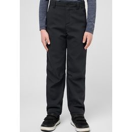 Softshellhose Jack Wolfskin "FOURWINDS PANTS K" Gr. 104, Normalgrößen, schwarz (granite, black) Kinder Hosen