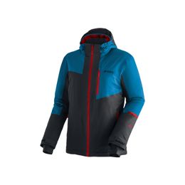 Skijacke Maier Sports "MONZABON M 2.0" Gr. 46, blau (mostly mid blue) Herren Jacken Winterjacke, windwasserdicht, 3 RV-Taschen und Kapuze, Regular fit