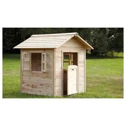 Holzspielhaus Garten Joschi - Natur - 100 x 135 x 130 cm - aus Zedernholz