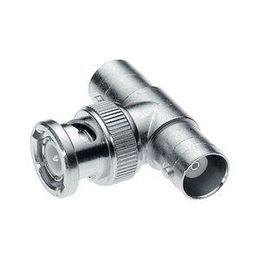 Amphenol RF Adapter, T-Ausf&uuml;hrung, BNC-Stecker - 2x BNC-Buchse, 50Ohm - B9073D1-ND3G-50