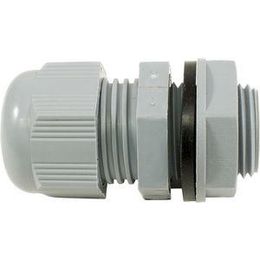 Alpha Wire Kabelverschraubung, 3 6.5mm, M12, Polyamid, Schiefergrau, Packung &agrave; 10 St&uuml;ck - PMC12 SL080