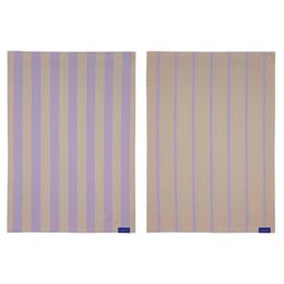 METTE DITMER - Stripes Küchenhandtuch, sand (2er-Set)