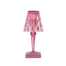 Kartell LED-Akku-Tischlampe Battery, pink pastell, IP54