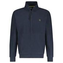 Sweatjacke Lerros "Lerros in Strukturqualität" Gr. S, blau (classic navy) Herren Sweatjacken