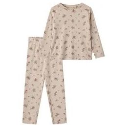 Schlafanzug Wheat "Nightwear Mila" Gr. 98, pale lilac flowers Kinder Homewear-Sets