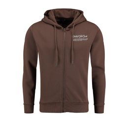 Key Largo Sweatjacke 'PATH ' Herren Gr&ouml;&szlig;e L braun / schwarz / wei&szlig;