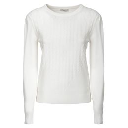 Influencer Pullover Damen Gr&ouml;&szlig;e L offwhite