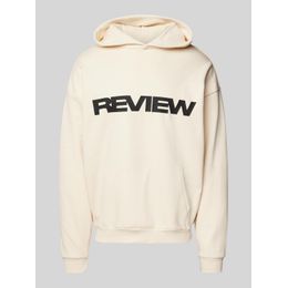 Review Hoodie mit Kapuze