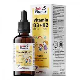 Zein Pharma Vitamin D3+k2 Mk-7 All Trans Family Tropf.z.einn.