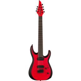 JACKSON Pro Plus Dinky MDK HT7 Red with Black Bevels