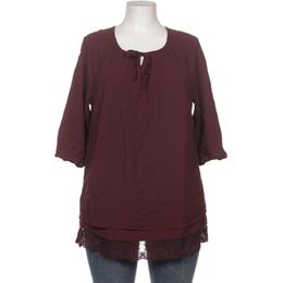 Ulla Popken Damen Bluse, bordeaux, Gr. 42