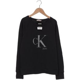 Calvin Klein Jeans Damen Sweatshirt, schwarz, Gr. 42