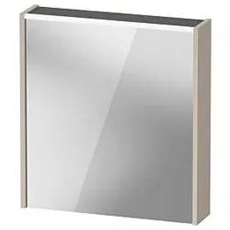 Duravit D-Code Spiegelschrank DC7105L91910000 650x700 mm, Taupe Matt, mit Beleuchtung und Steckdose