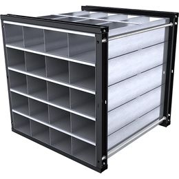 eurokraft pro Wabenregal, HxBxT 1000 x 1000 x 1000 mm, 20 Wannen, 4 x 5 Fächer