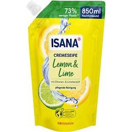 ISANA Lemon & Lime Flüssigseife Nachfüllpackung 0,85 l