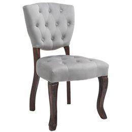 CLP Esszimmerstuhl Elysa Samt I Polsterstuhl Gesteppt Chesterfield Design I Lehnstuhl Mit Kautschukholz Gestell I Max. Belastbarkeit 120 kg