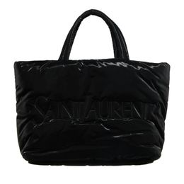 SAINT LAURENT Shopper - Shopper With Embossed Logo - Gr. unisize - in Schwarz - für Damen