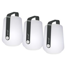 Fermob - Balad Akku LED-Leuchte H 12 cm, anthrazit (3er-Set)