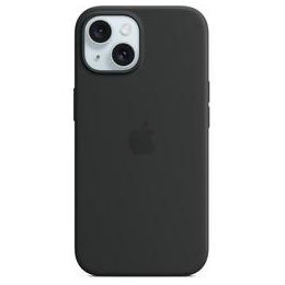 Apple iPhone 15 Silikon Case mit MagSafe - Schwarz: Passgenau, MagSafe, hochwertiges Silikon, elegant