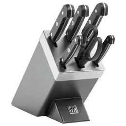 Messerblock Zwilling "Gourmet", grau, B:11,5cm H:20cm L:25,4cm, Messerblöcke, selbstschärfend