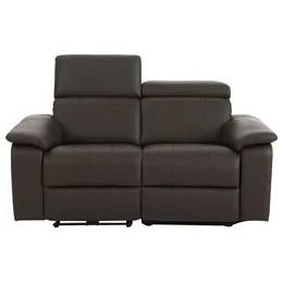 2-Sitzer Home Affaire "Binado" Sofas Gr. B/T: 158cm x 99cm, Kunstleder, mit motorischer Relaxfunktion-mit USB-Anschluss, braun mit manueller oder elektrischer Relaxfunktion USB-Anschluss