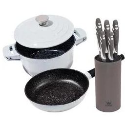 Topf-Set King "Shine Grey" Töpfe grau Induktion