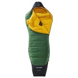 Mumienschlafsack Nordisk "Gormsson -2Â Curve" Schlafsäcke Gr. L: 220cm, Reißverschluss links, grün (artichoke green)