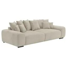 Big-Sofa Home Affaire "Sundance II" Sofas Gr. B/H/T: 310 cm x 92 cm x 141 cm, Microfaser, beige (novaclean avanti 6 taupe) Dauerschläfer mit Hygiene-Topper bis 140 kg belastbar