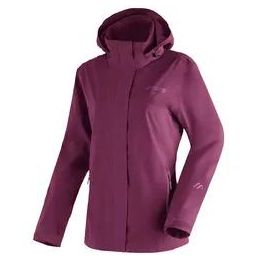 Outdoorjacke Maier Sports "Metor rec W" Gr. 36, pink (magenta) Damen Jacken Regenjacke wasserdicht mit Kapuze, 2 Taschen außen, Innentasche