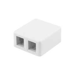 Deltaco Surface Mount Box For Keystone 2 Ports