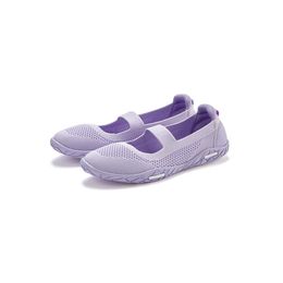 Lascana Sneaker Ballerinas 'Riemchenballerina, Slip-On-Sneaker' violett Gr. 43 für Damen