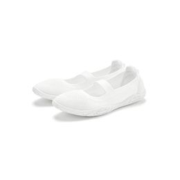 Lascana Sneaker Ballerinas 'Riemchenballerina, Slip-On-Sneaker' weiß Gr. 44 für Damen