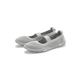 Lascana Sneaker Ballerinas 'Riemchenballerina, Slip-On-Sneaker' grau Gr. 44 für Damen