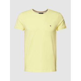 Tommy Hilfiger Slim Fit T-Shirt mit Logo-Stitching