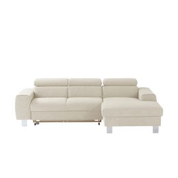 U.N.O uno Ecksofa Los Angeles ¦ creme ¦ Maße (cm): B: 244 H: 72 T: 166