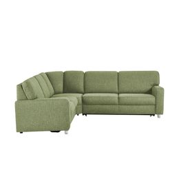 Smart Ecksofa Valencia ¦ grün ¦ Maße (cm): B: 236 H: 90 T: 266