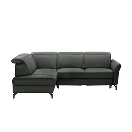 U.N.O uno Ecksofa Basel ¦ schwarz ¦ Maße (cm): B: 243 H: 100 T: 200