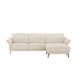 Wohnwert Ecksofa Leder Bellana ¦ beige ¦ Maße (cm): B: 285 H: 101 T: