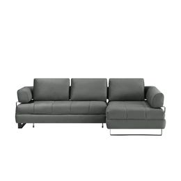 switch Ecksofa in Lederoptik Havana ¦ grau ¦ Maße (cm): B: 272 H: 89