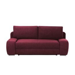 bobb Schlafsofa Viannie ¦ rot ¦ Maße (cm): B: 210 H: 92 T: 108