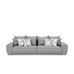 Höffner Big Sofa Emma ¦ grau ¦ Maße (cm): B: 306 H: 83 T: 115