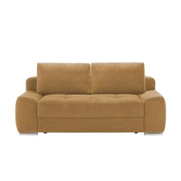 bobb Einzelsofa Eleny de Luxe II ¦ gelb ¦ Maße (cm): B: 210 H: 96 T: