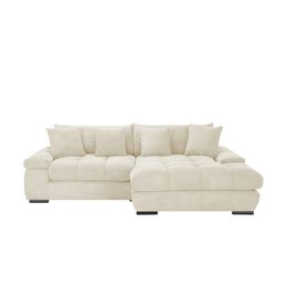 bobb Ecksofa mit trendigem Cordbezug Hella ¦ creme ¦ Maße (cm): B: 30