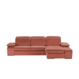 switch Ecksofa aus Mikrofaser Avilla ¦ rot ¦ Maße (cm): B: 285 H: 86