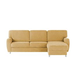 Smart Ecksofa Valencia ¦ gelb ¦ Maße (cm): B: 263 H: 90 T: 173