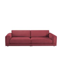 Jette Home Big Sofa aus Cord Roomy ¦ rot ¦ Maße (cm): B: 294 H: 85 T: