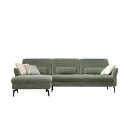 meinSofa Ecksofa Cord DANTE ¦ grün ¦ Maße (cm): B: 280 H: 91 T: 179